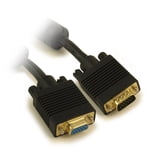 6ft Premium VGA EXTENSION M/F Triple-Shield Cable Gold Plated - Walmart.com