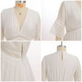 Idopip Womens Casual Boho Floral Lace V Neck Dress Embroidery Cocktail