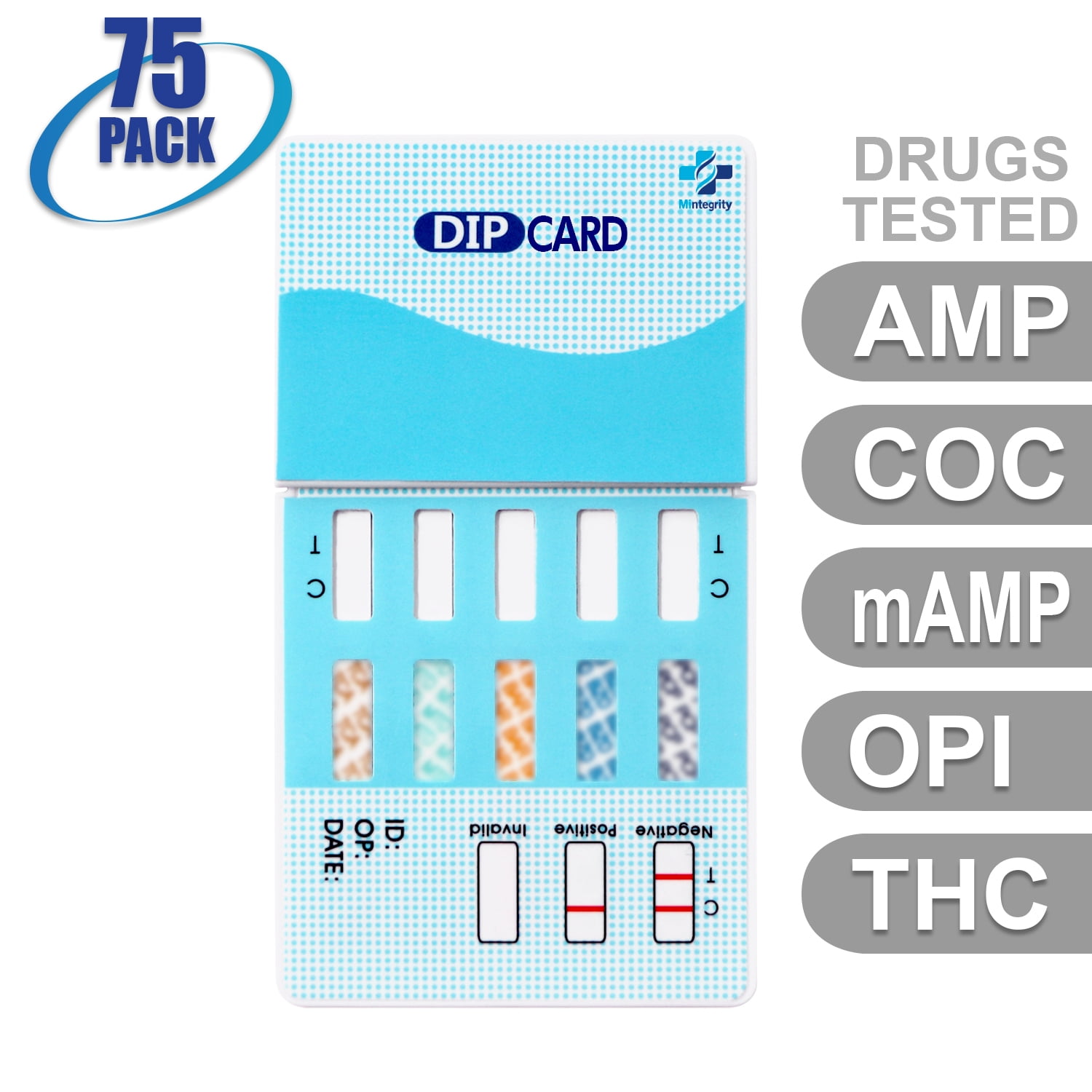 Mintegrity [75pk] - 5-Panel Dip Card Instant Urine Drug Test ...