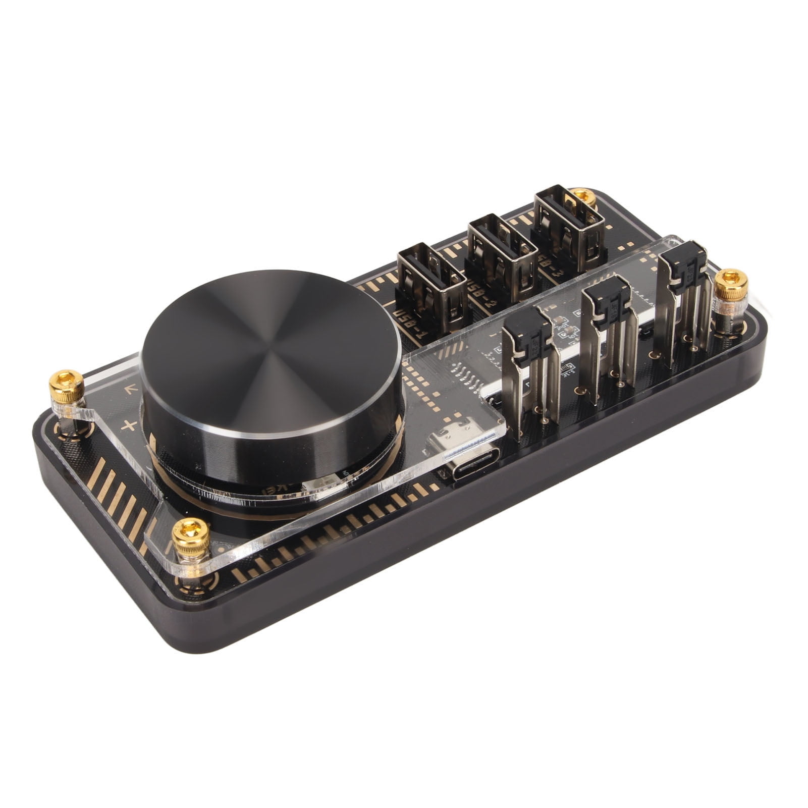 EDC Essential Hub, Multimedia Audio Controller 3 Puertos negros de Oro ...