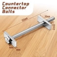 12 Pack 1/4" X3-1/2 Miter Draw Bolt Galvanized Countertop Flip ...