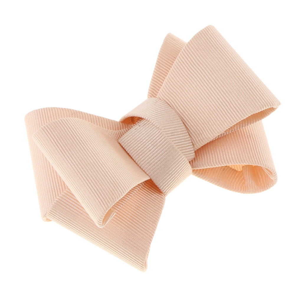 1x Simple Elegant Plain Butterfly High Clips - Apricot, 8cm - Walmart.com