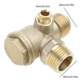 Air Compressor Check Valves 3Port Male Thread Check Valves Pipe ...