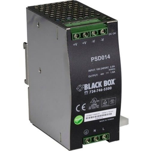 Black Box DIN Mount Power Supply, 48-VDC Output - Walmart.com