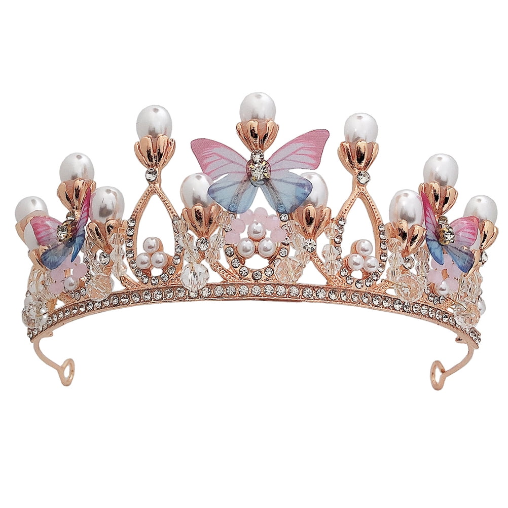 Hair Wedding Tiaras Tiara Rhinestone Bridal Accessories Kids Birthday ...
