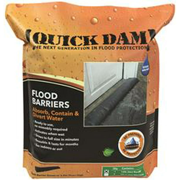Quick Dam 10' Water Activated Flood Barrier 1/pack - Walmart.com ...