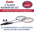 Franklin Sports Red, White and Blue 2 Player Badminton Racket Set ...