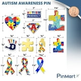 PinMart's Autism Awareness Puzzle Piece Enamel Lapel Pin with a ...
