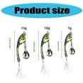 5Pcs Metal Spoon Fish Lures Fishing Lures Spinner Baits Casting Fishing ...