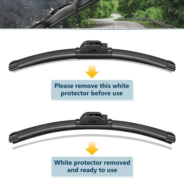 SOCOOL Windshield Wiper Blades Fit For Chevrolet Camaro 2011 24 21 Bracketless Wiper Pack of 2 C29871L Walmart Business Supplies