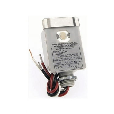 HQRP Photocell Light Sensor Swivel Mount Dusk to Dawn Hardwired Switch ...