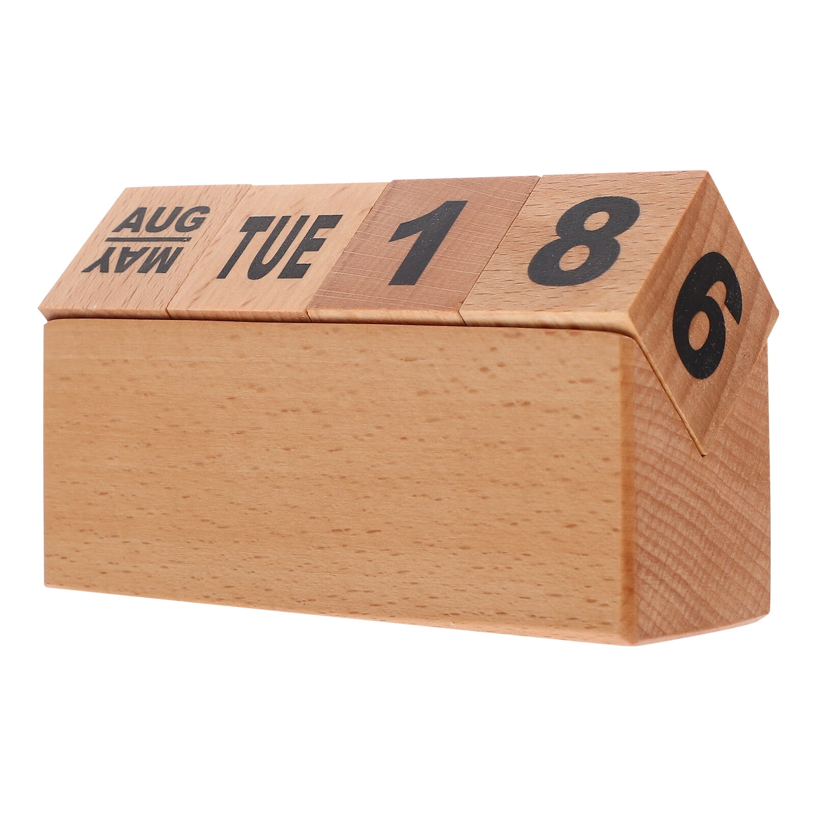 Decorative Wooden Calendar Chic Desktop Calendar Polishing Smooth ...