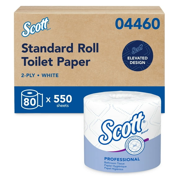 Fiber Standard Roll Bulk Toilet Paper (13217), 2-Ply, Elevated Design ...