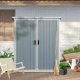 5 x 3 FT Resin Storage Shed, Outdoor Plastic Shed with Floor, Resin ...