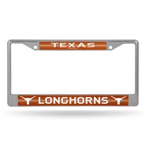 University of Texas Longhorns EZ View Chrome Metal (Set of 2) License ...