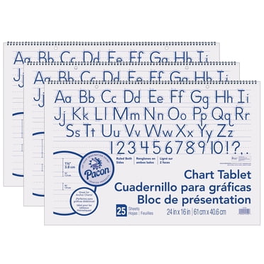 "Pacon Chart Tablet, 1"" Ruled, Writing School Lined Paper, Office Use ...