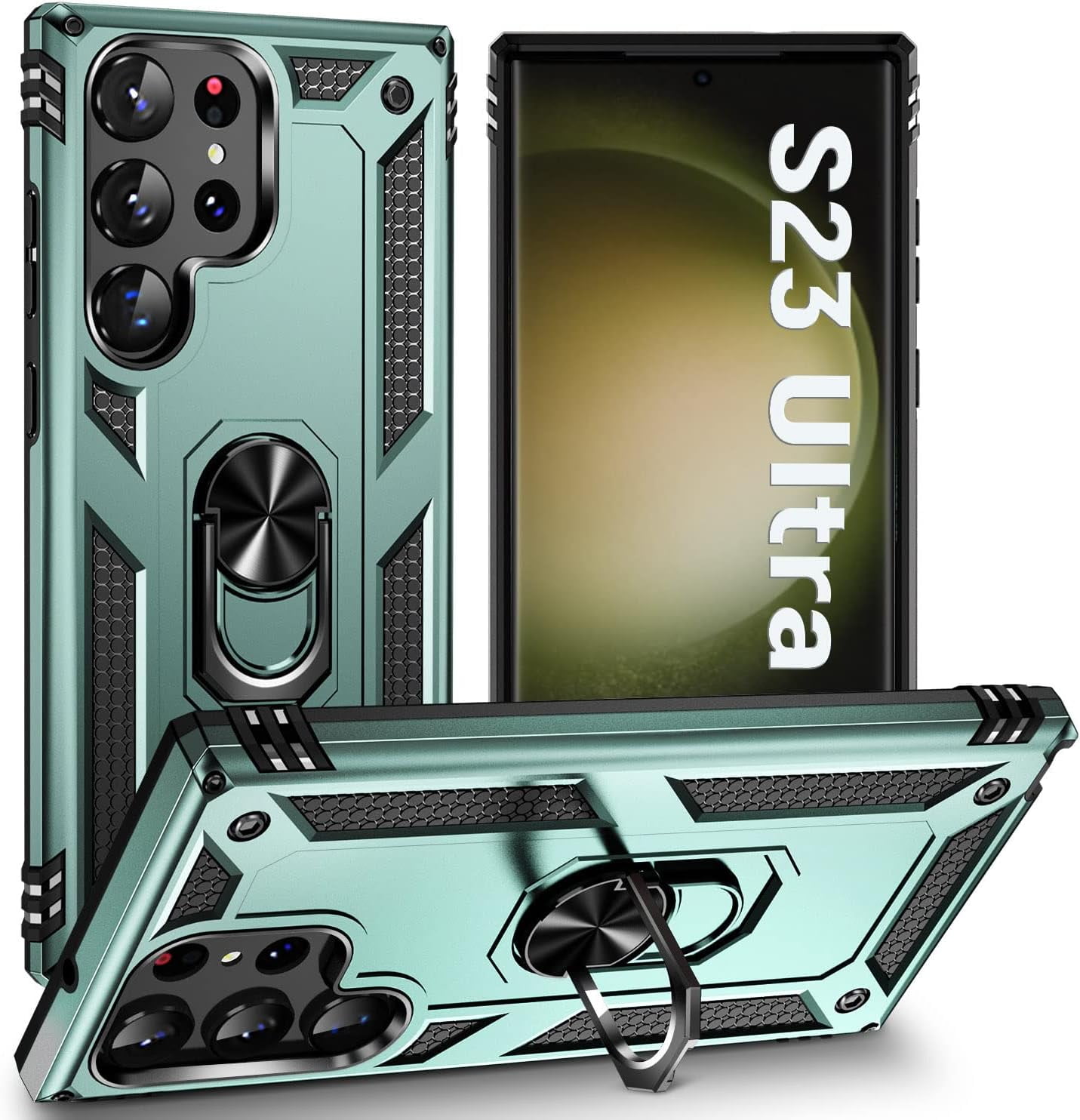 for S23 Ultra Case,S23 Ultra Case with Stand,Military Grade Drop Proof ...