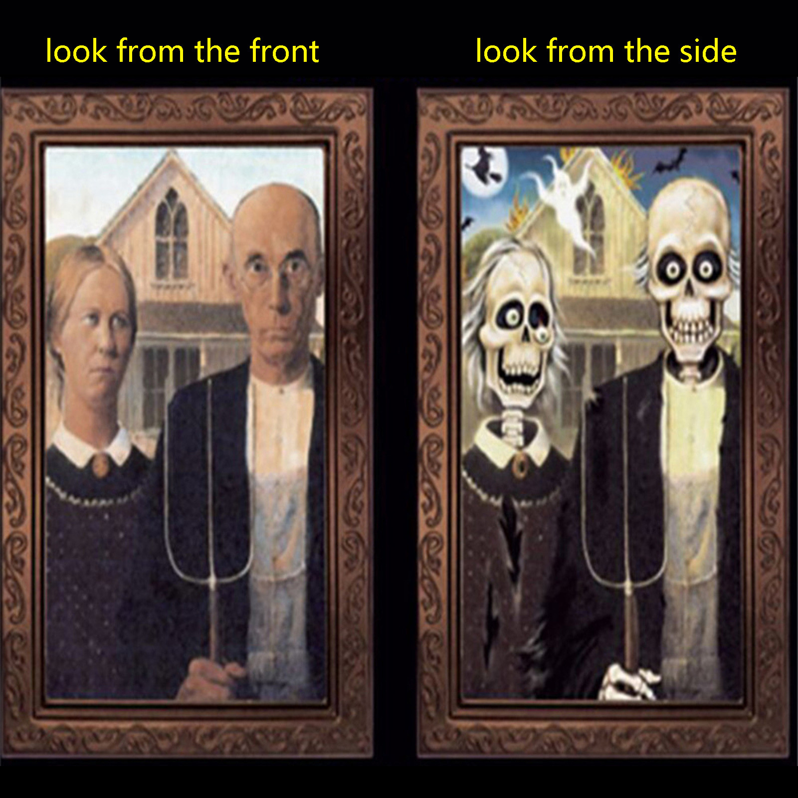 Agiferg Horror Picture Frame Lenticular 3D Changing Face Scary ...