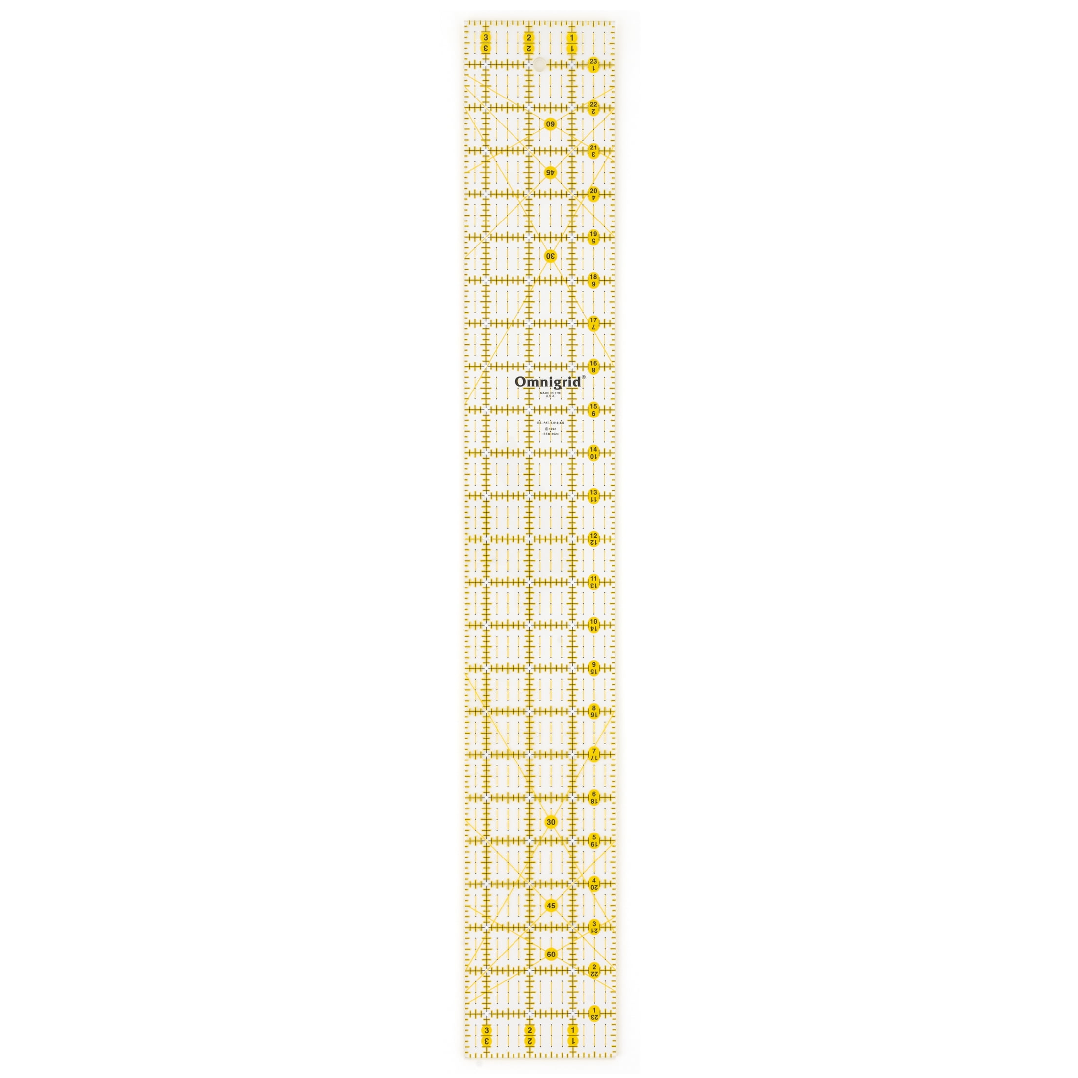 Omnigrid 3.5" x 24" Ruler, Rectangle Quilter's Ruler - Walmart.com