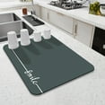 Fufafayo under $5 Dish drying mat, Absorbent Kitchen Pad, Countertop ...
