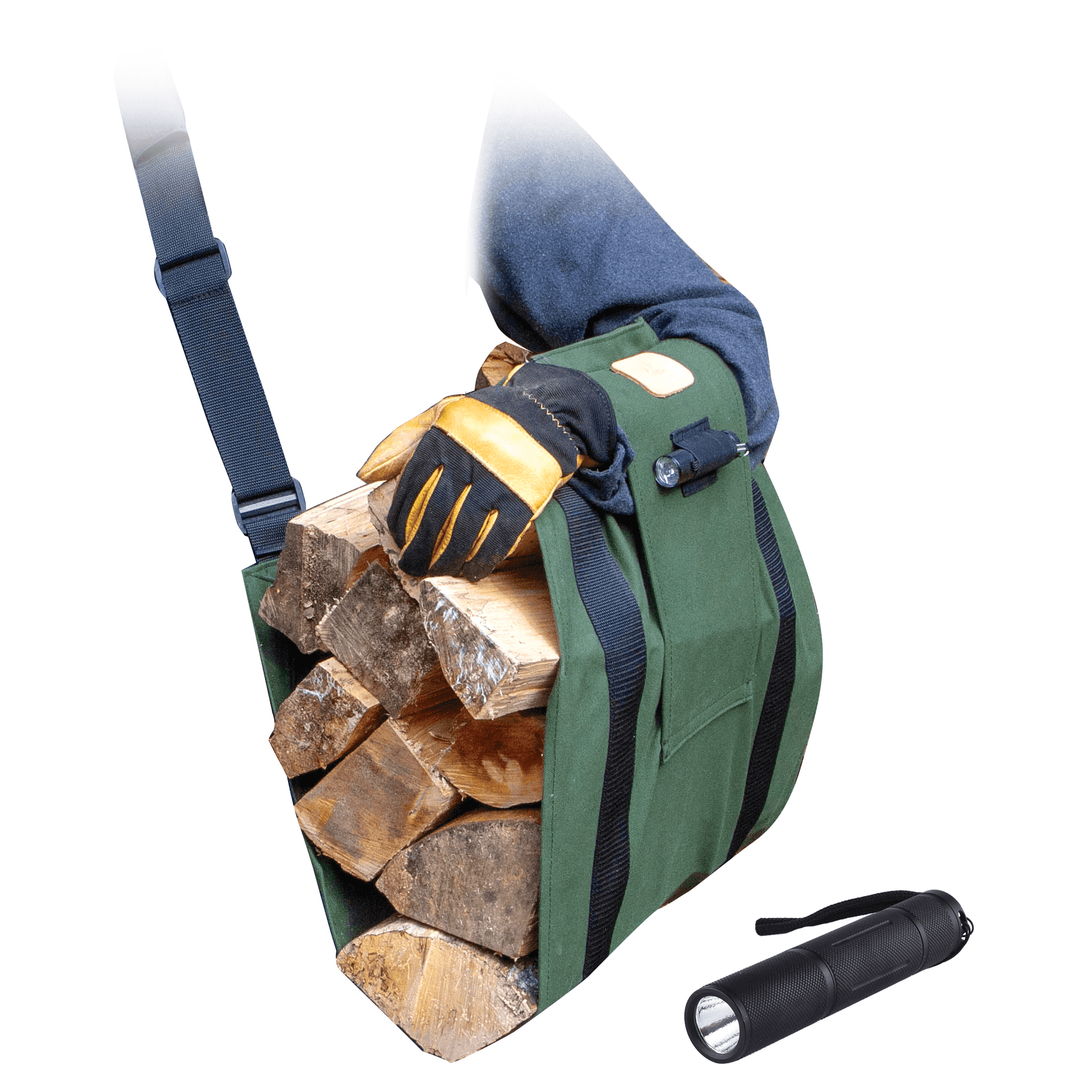 LogOx LOX-8141 WoodOX Sling Ultimate Firewood Kindling and Log Carrier ...