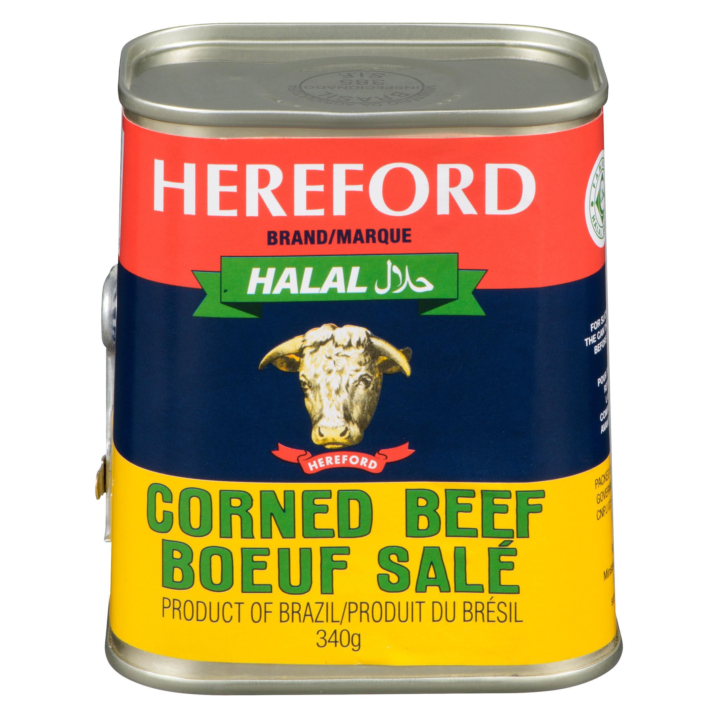 Hereford Corned Beef HALAL, 340g. HALAL certified. - Walmart.ca