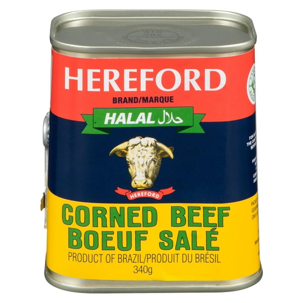 Hereford Corned Beef HALAL, 340g. HALAL certified. - Walmart.ca