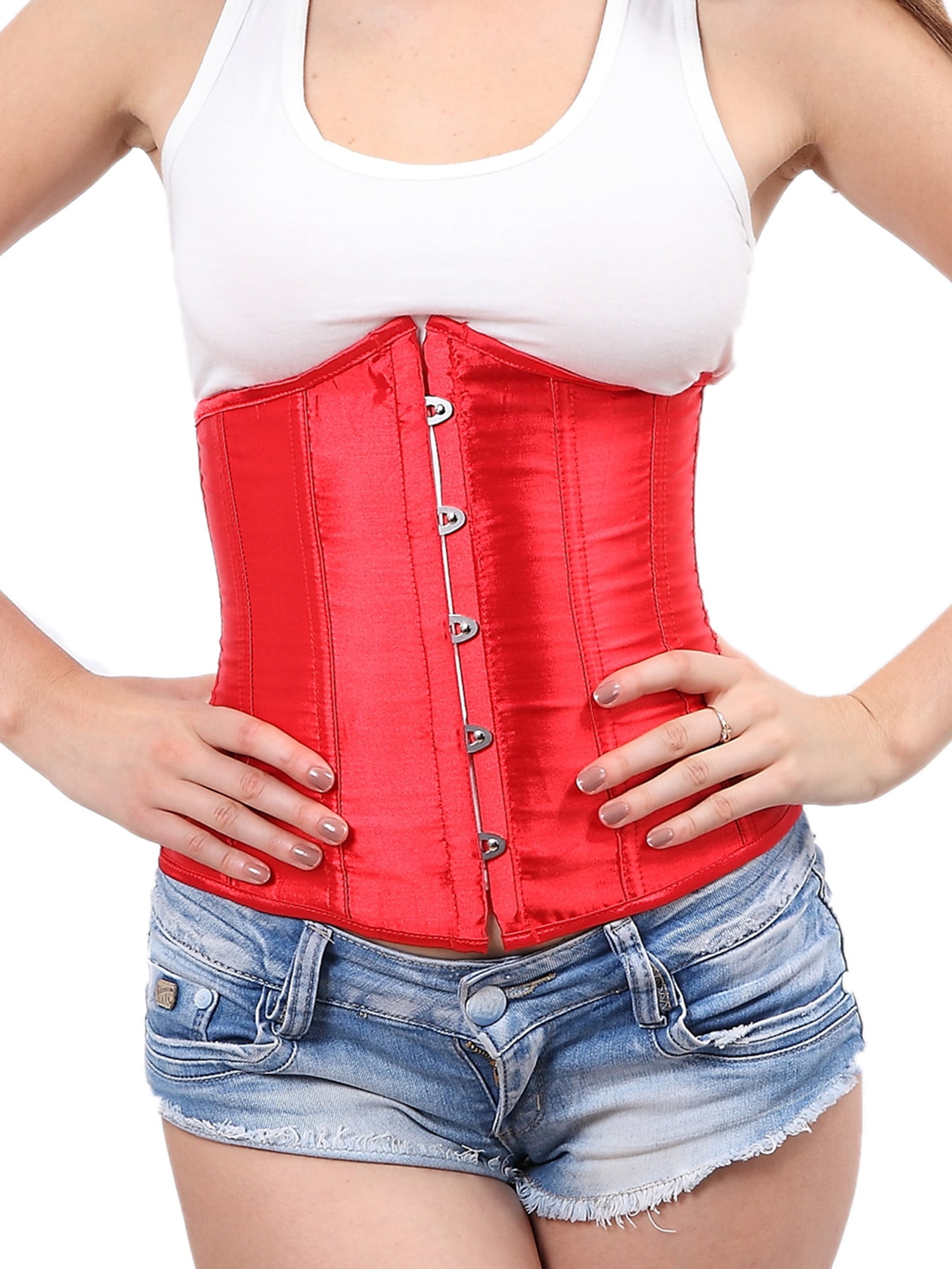 Lelinta Classic Corset Lace Up Boned Waist Cincher Bustier Top Womens