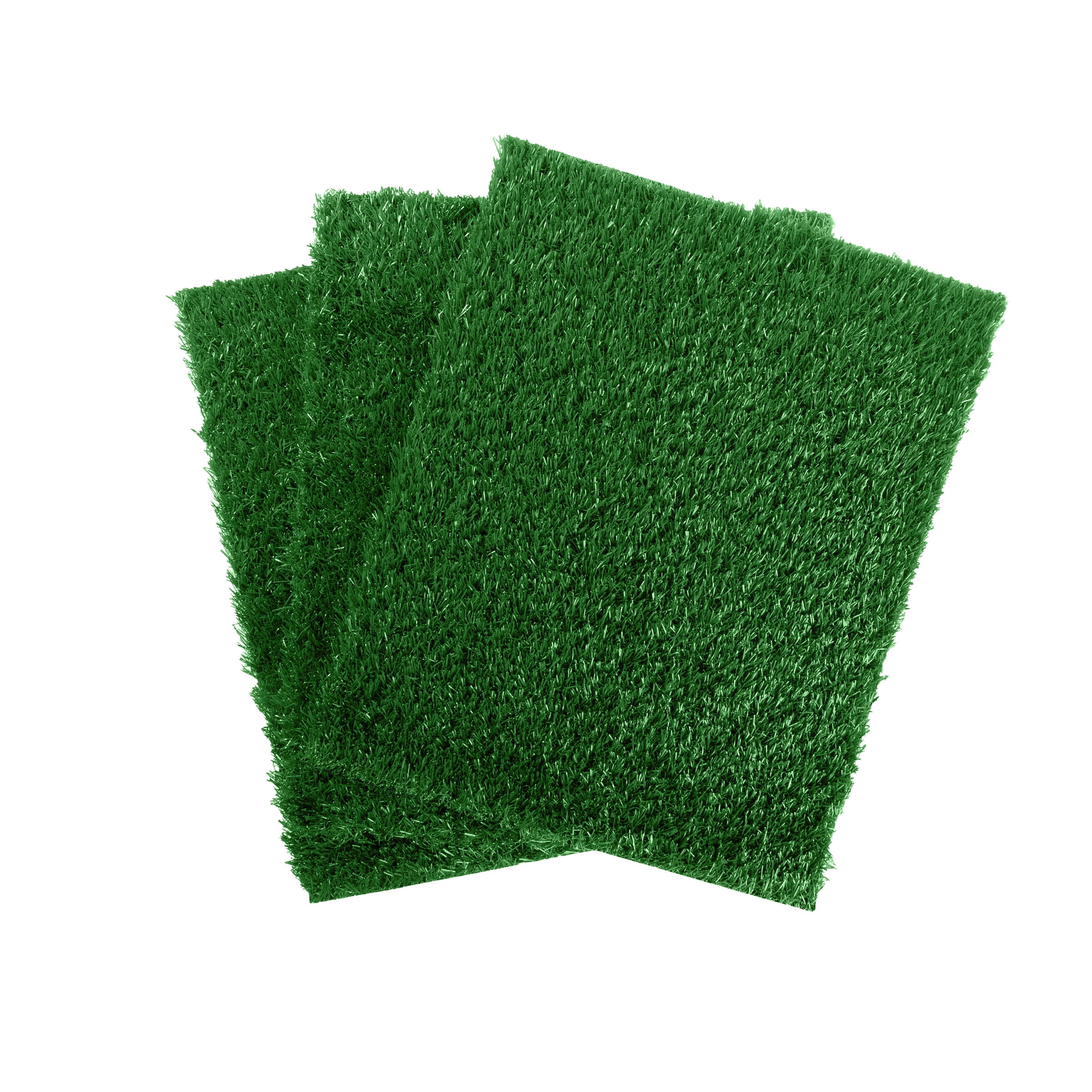 Three Replacement Turf Grass Mats for Petmaker Dog Potty Pad Tray ...