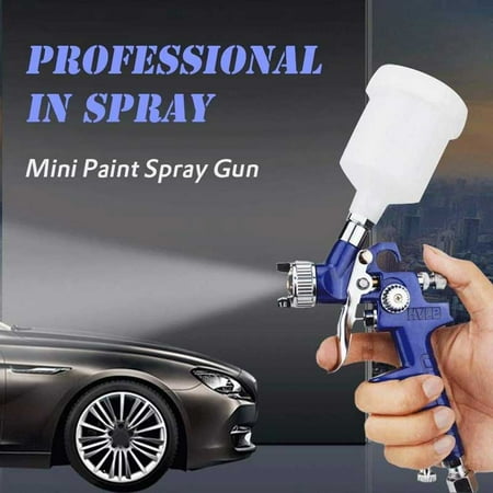 Mini HVLP Air Paint Spray Guns Tool Car Detail Sprayer Gravity ...