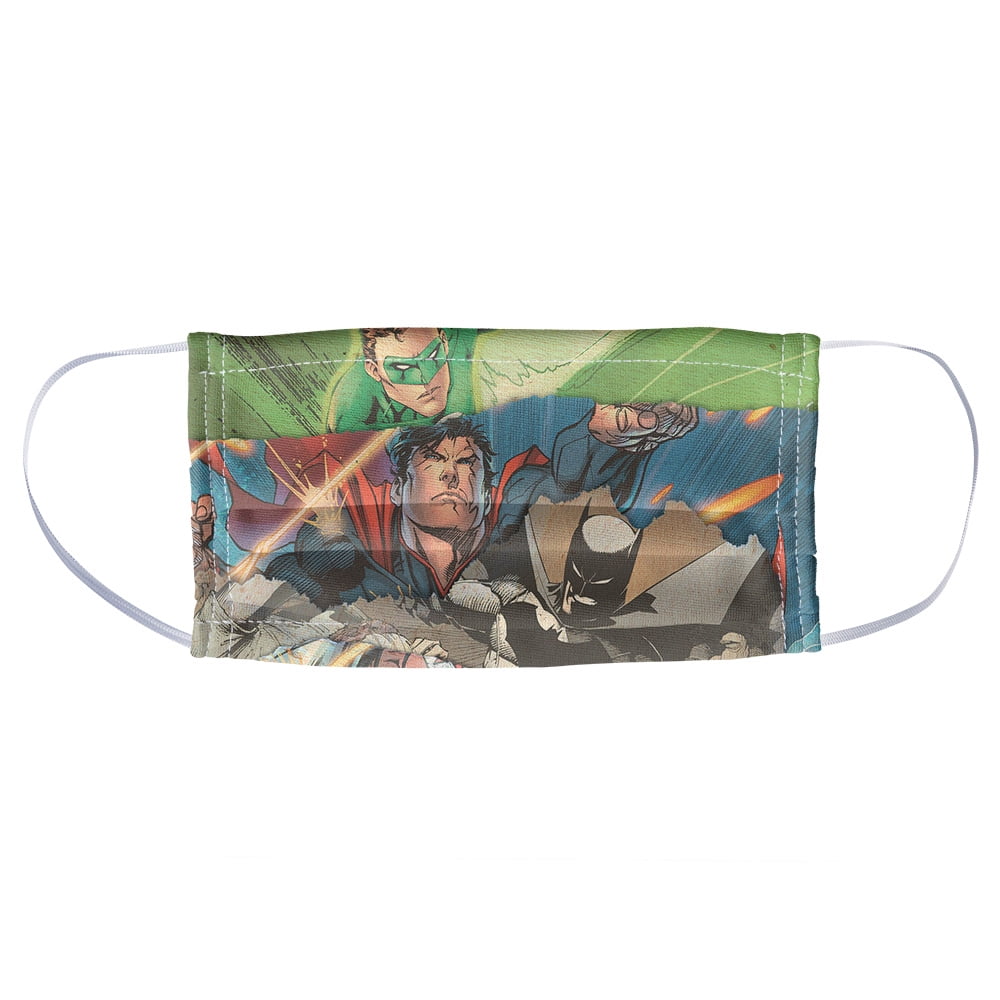 Justice League Torn 1-Ply Reusable Face Mask Covering, Unisex - Walmart.com