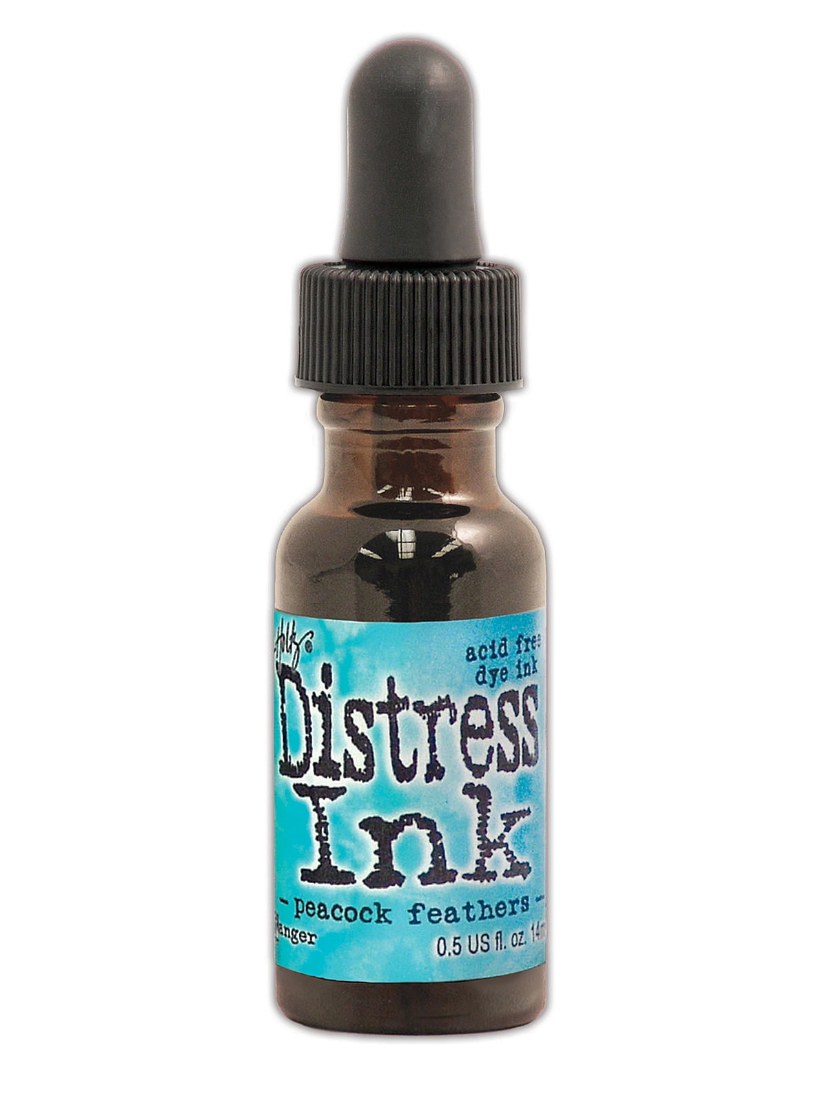 Tim Holtz Distress Ink peacock feathers, 0.5 oz. reinker bottle (pack ...