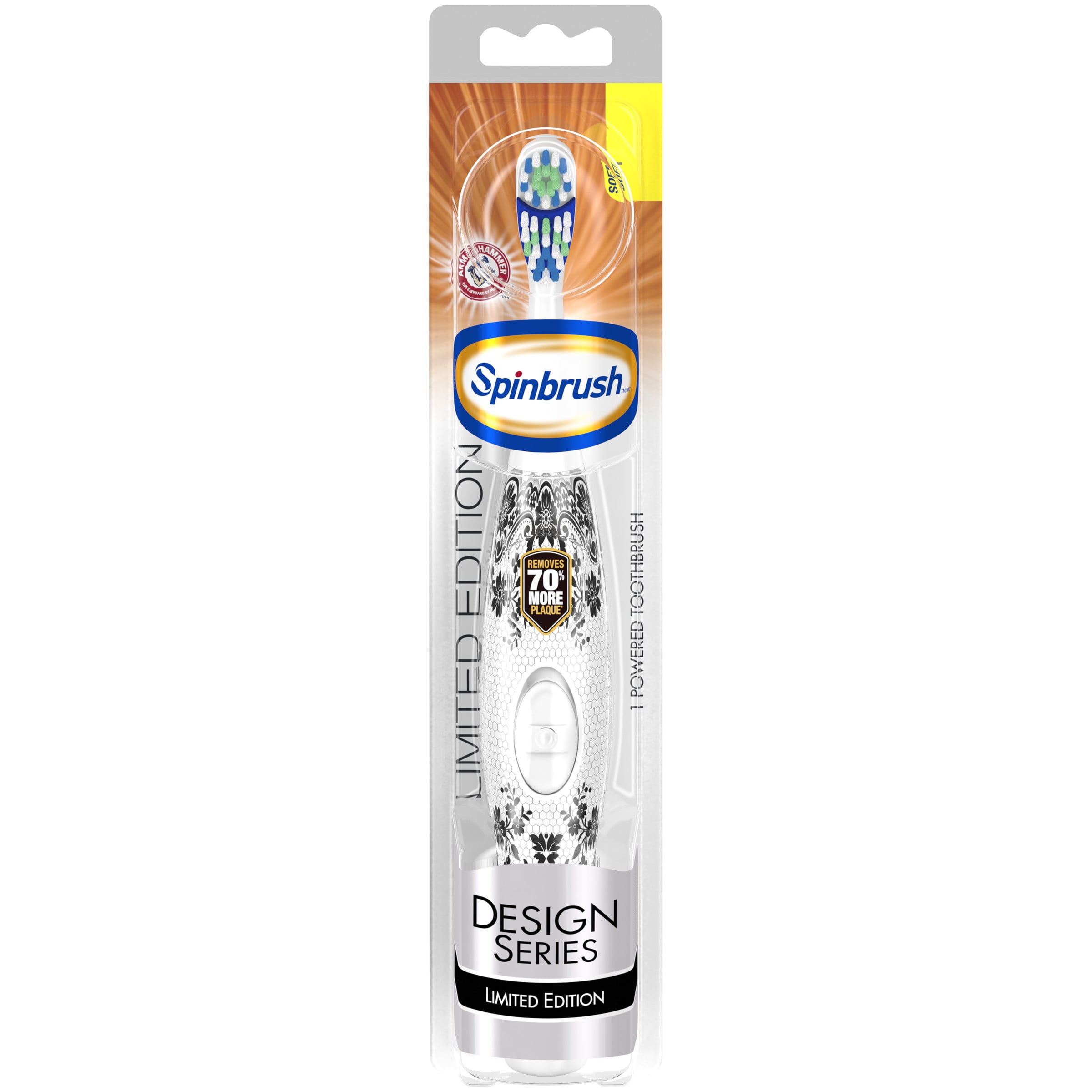 Arm & Hammer Spinbrush Design Series Battery Toothbrush - Walmart.com ...
