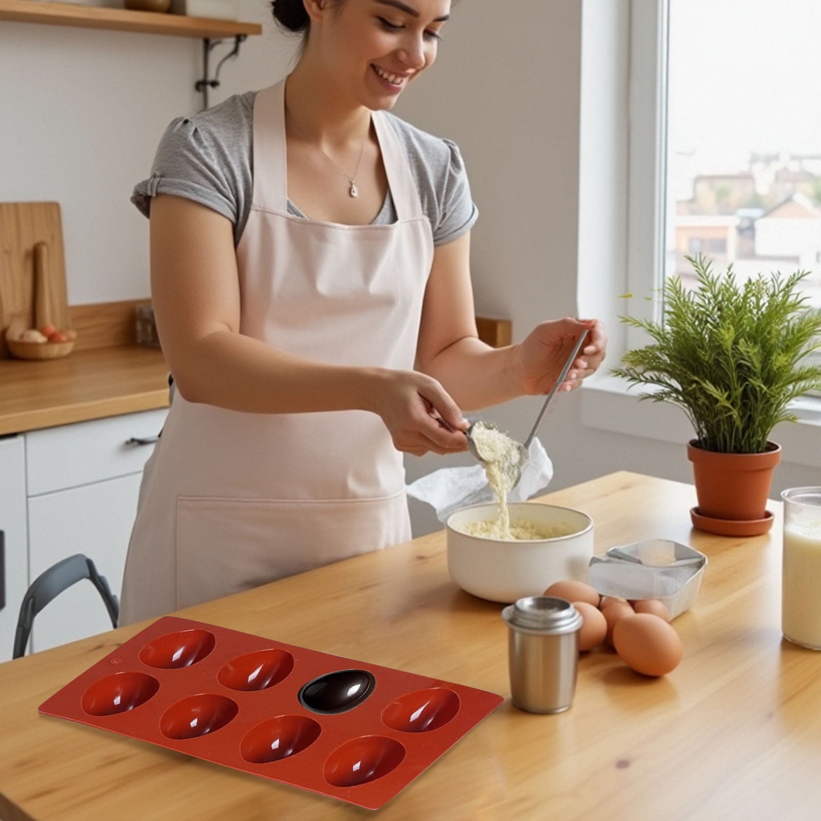 Click here for Hhsfuzhuangggg Egg Shape Silicone Baking Moulds Fo... prices