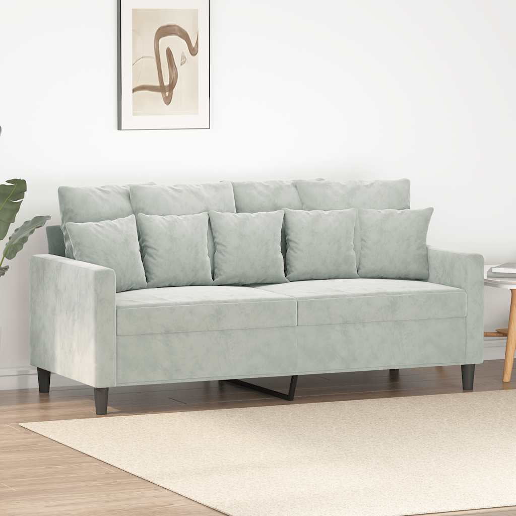 Click here for Vidaxl 2-Seater Sofa Light Grey 140 Cm Velvet 140... prices
