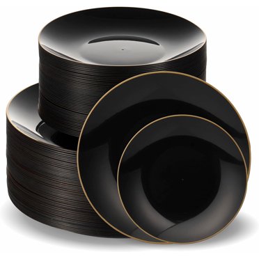 Exquisite Tinted Plastic Wedding Plates, Fancy Disposable Plastic ...