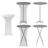 Lann's Linens - 36" Round Highboy Cocktail Table Cover, Stretch Spandex ...