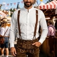 AJGRHE Men's Extended Size Oktoberfest Shirt, Long Sleeve Button Down ...