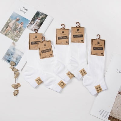 Click here for Womensocksonsale 5 Pairs 100 Cotton Socks Women Me... prices