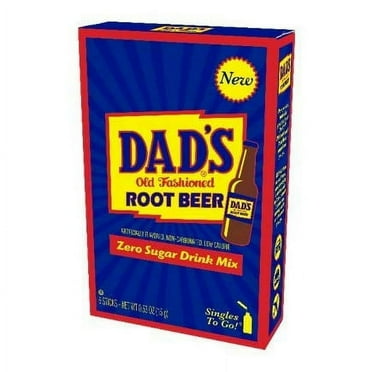 Dad's Old Fashioned Root Beer Drink Mix, 6 Packets for Classic Flavor ...