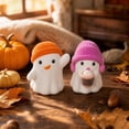 2PC Super Cute Resin Ghost Figurine Mini Halloween Decoration Adorable ...