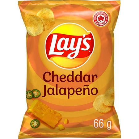 Lay’s Cheddar Jalapeño flavoured potato chips, 66g - Walmart.ca