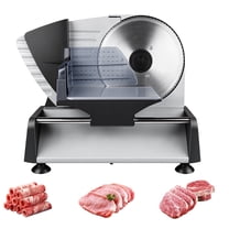 Powerful Deli Meat Slicer Machine, 200W Electric Food Slicer with 3 ...