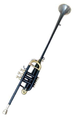 Flag trumpet low pitch black/brass musical instrument for student ...