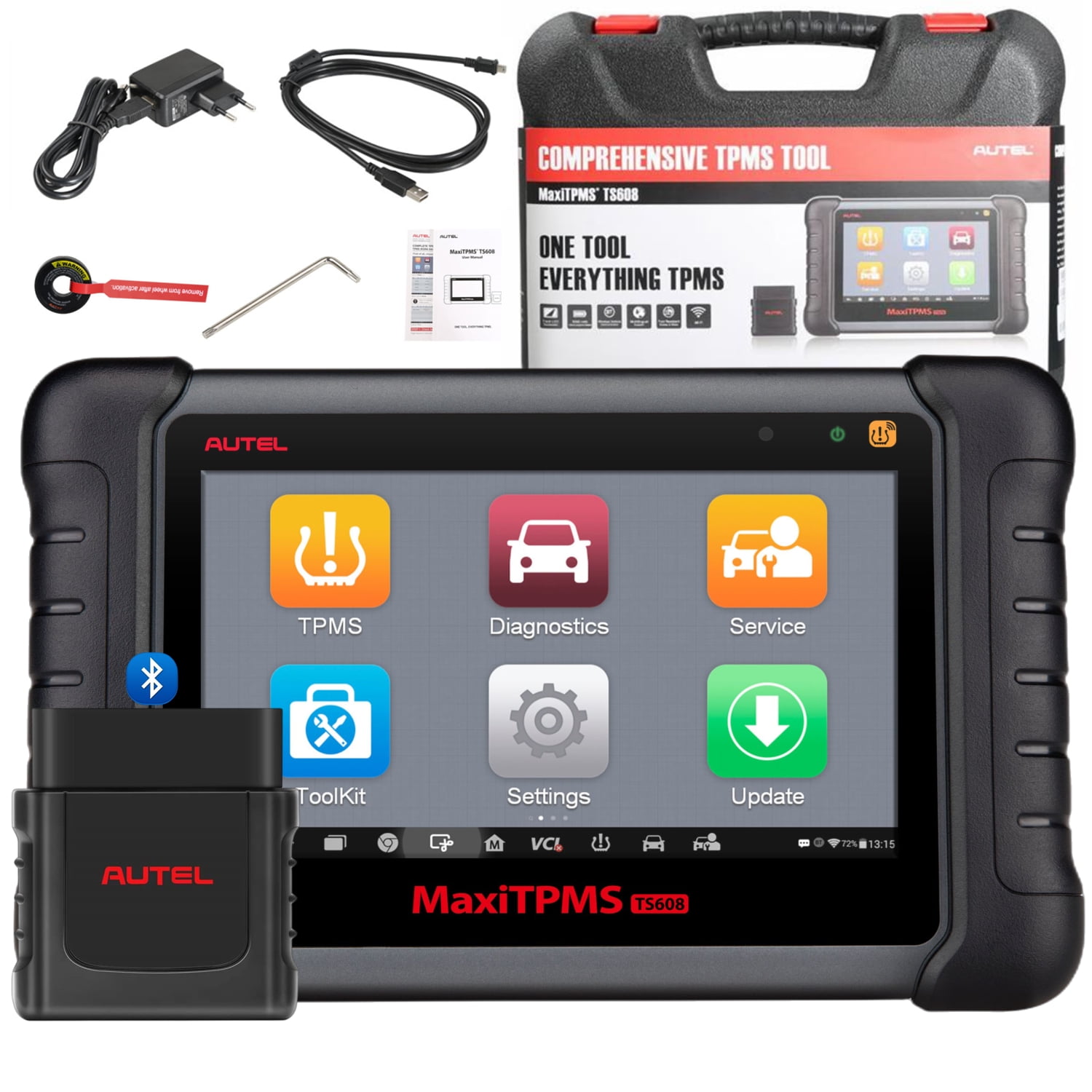 Autel MaxiTPMS TS608 With Screen Protector Full TPMS Function Plus All ...