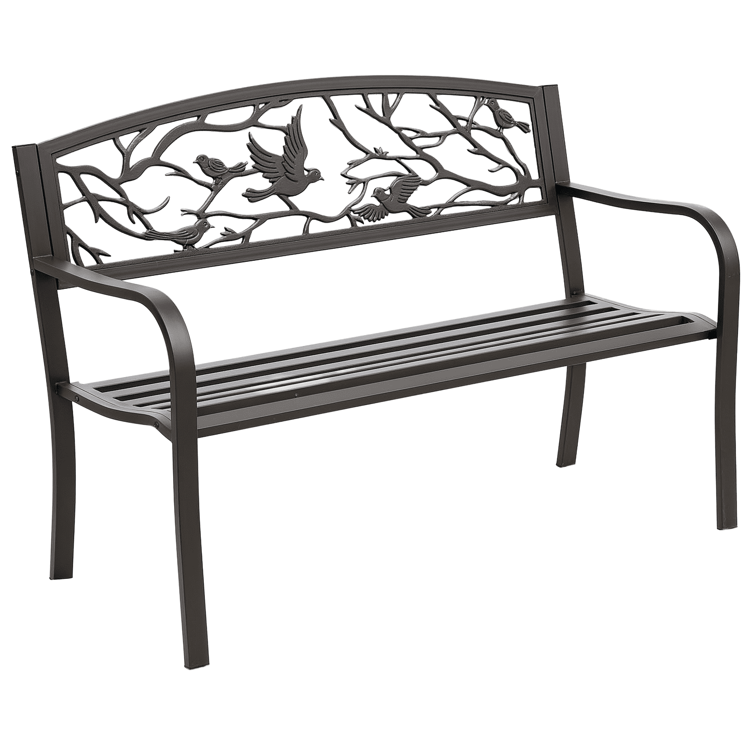 Click here for Outsunny 50 Outdoor Metal Garden Bench With Vintag... prices