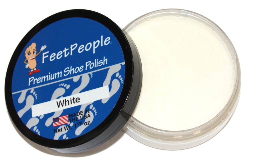 FeetPeople Premium Shoe Polish, 1.625 oz, White - Walmart.com
