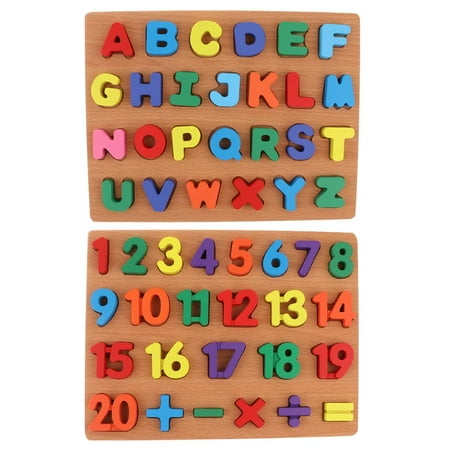 Wooden Blocks Set Alphabet & Numbers, Educational Number | Walmart Canada