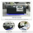 Churanty LED Coffee Table with Storage, Modern Center Table with LED ...