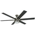 Honeywell Kaliza 56-Inch Gun Metal Indoor LED Ceiling Fan with Light ...